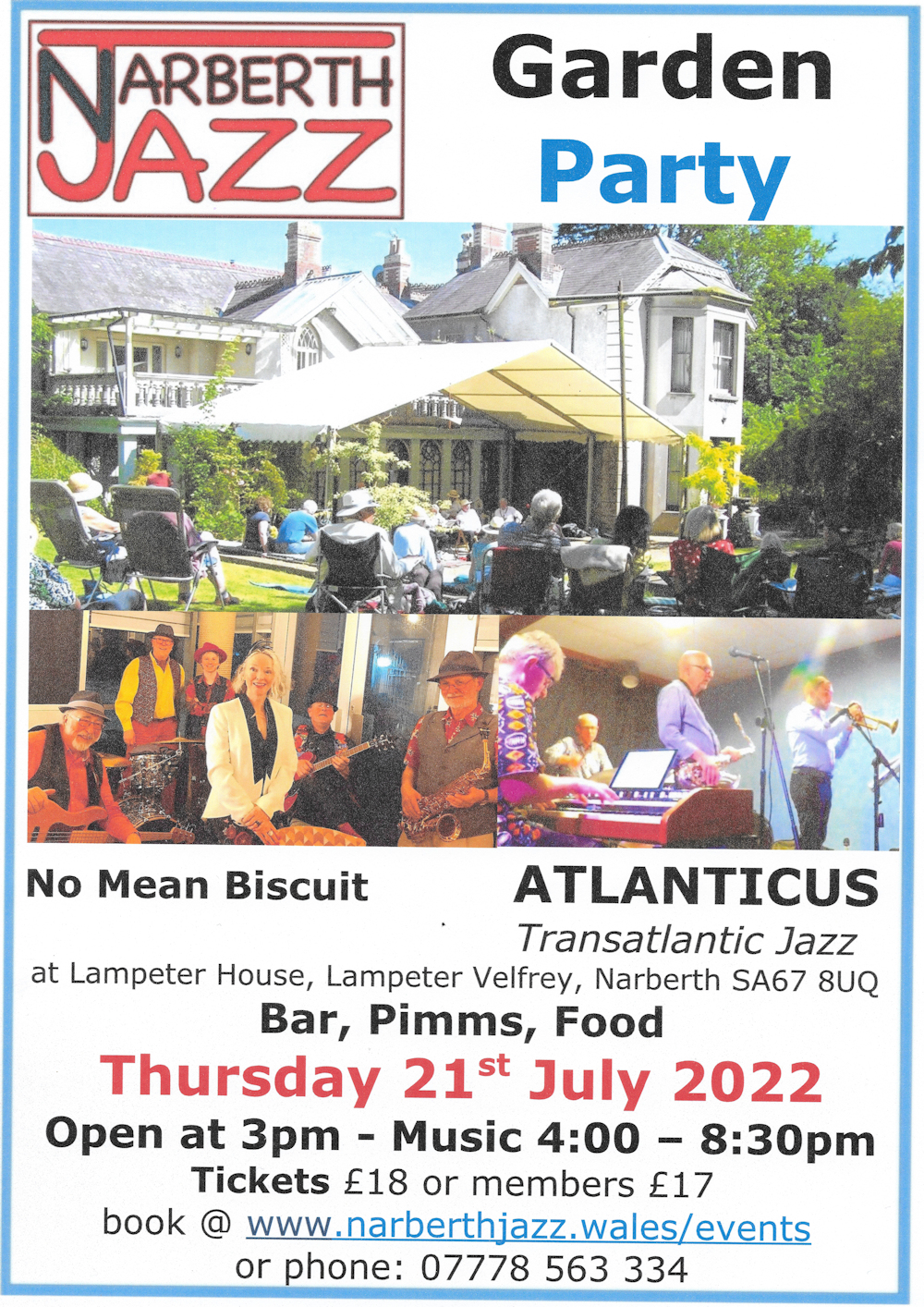 Narberth Jazz | Jazz in West Wales